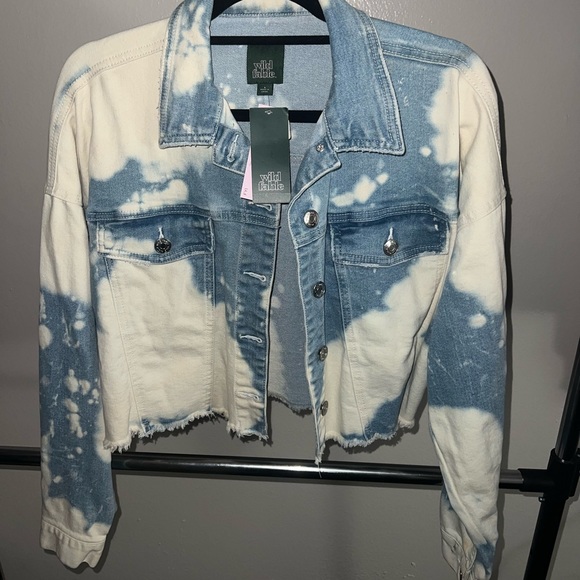 wild fable | Jackets & Coats | Bleached Jean Jacket | Poshmark